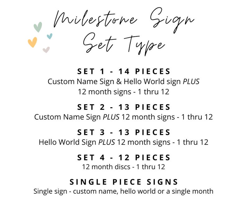 Baby Milestone Markers - 3D Monthly Plaque - Wood Age Signs - Newborn ...