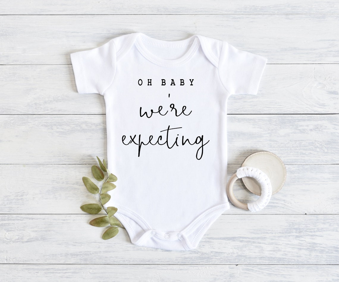 QUICK SHIP Oh Baby We're Expecting Onesie™ Pregnancy - Etsy