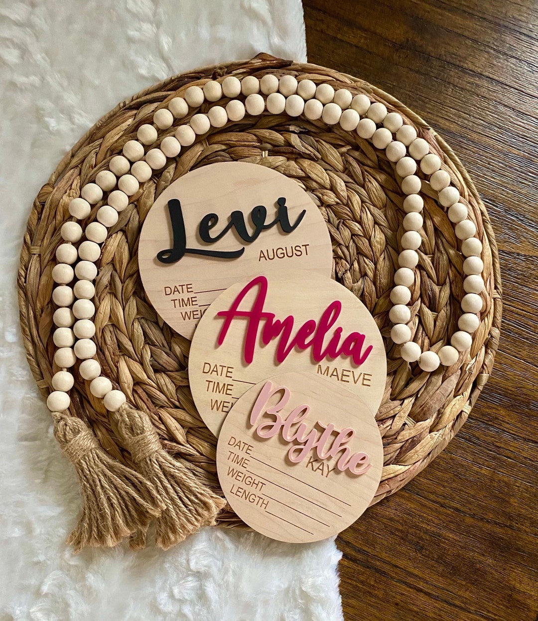 Baby Name Sign for Hospital - Nursery Decor - Birth Stat Sign - Baby ...