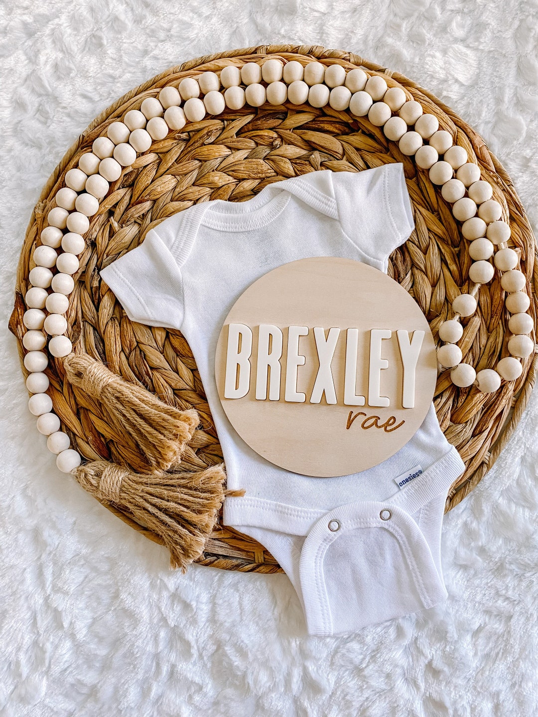 Hospital Baby Name Sign - Nursery Decor - Birth Reveal Sign ...