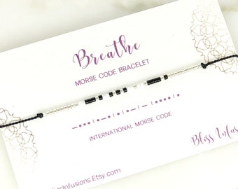 CUSTOM Morse Code Bracelet MORSE Code Jewelry Friendship - Etsy