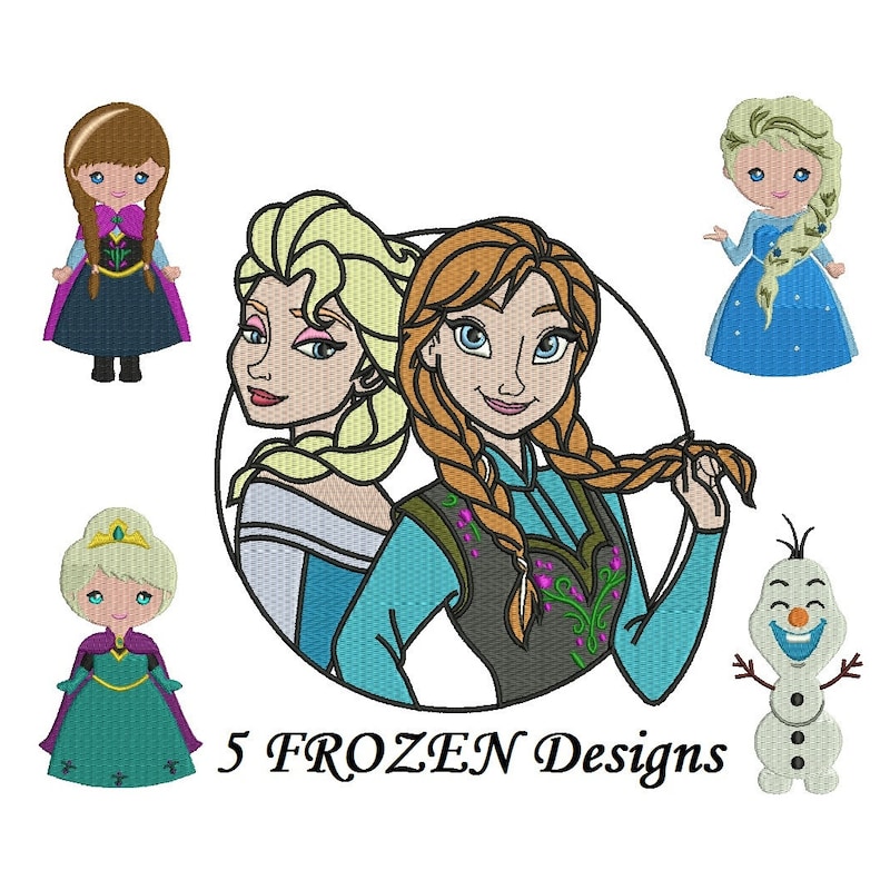 Frozen Embroidery - Etsy