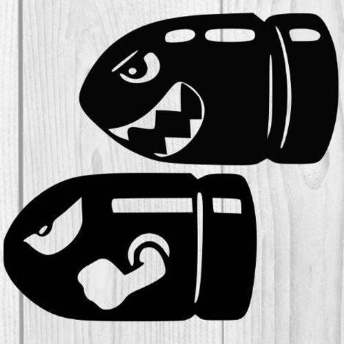 Mario Bullet SVG DXF PNG Included Design for Cricut or - Etsy