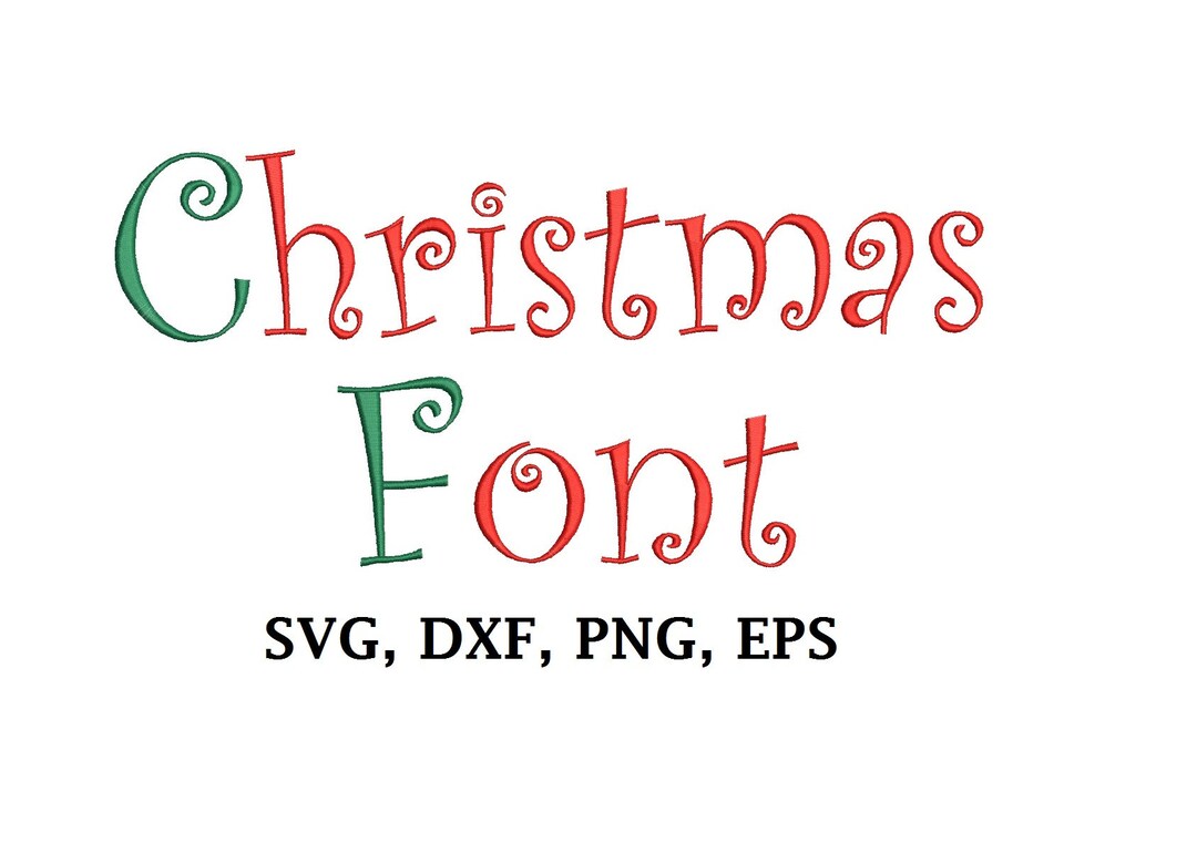Christmas Font SVG - Christmas Svg Font Alphabet Letters Cut Files for ...