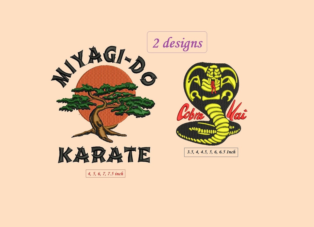 Miyagi Do Embroidery Design - 2 diseños Karate Kid Embroidery descarga ...