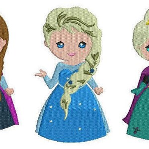 Frozen Embroidery Design - Set of 5 Instant Download - Etsy