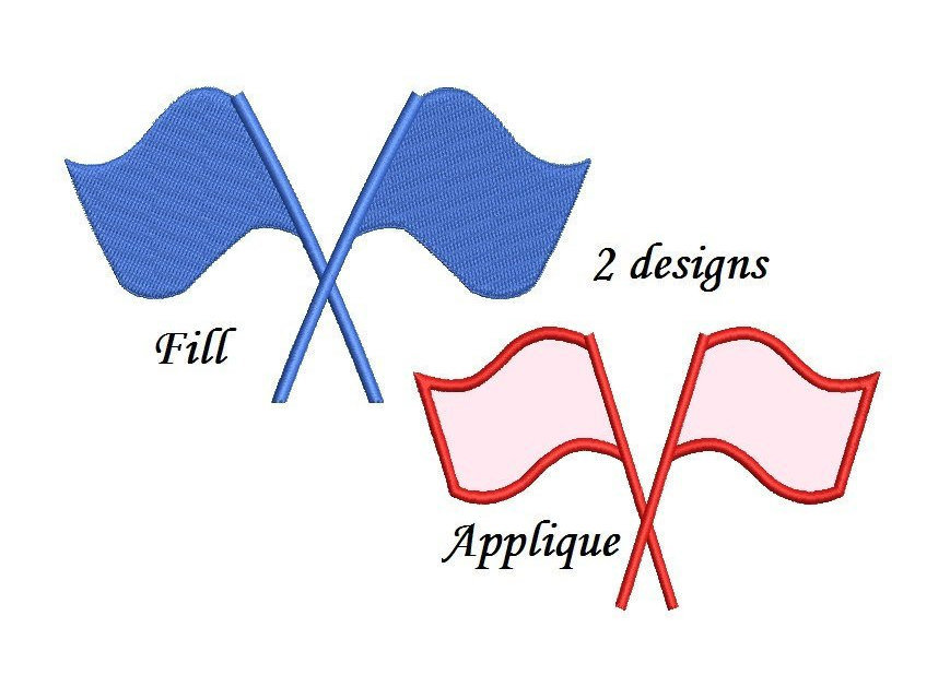 Color Guard Cross Flags
