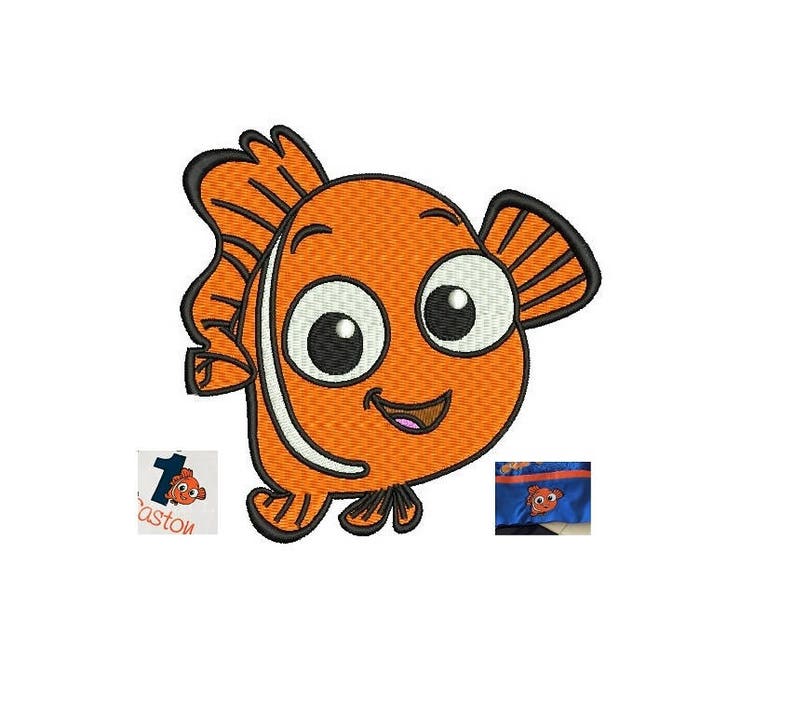 Nemo Embroidery Design - 4 Designs Instant Download Finding Nemo ...