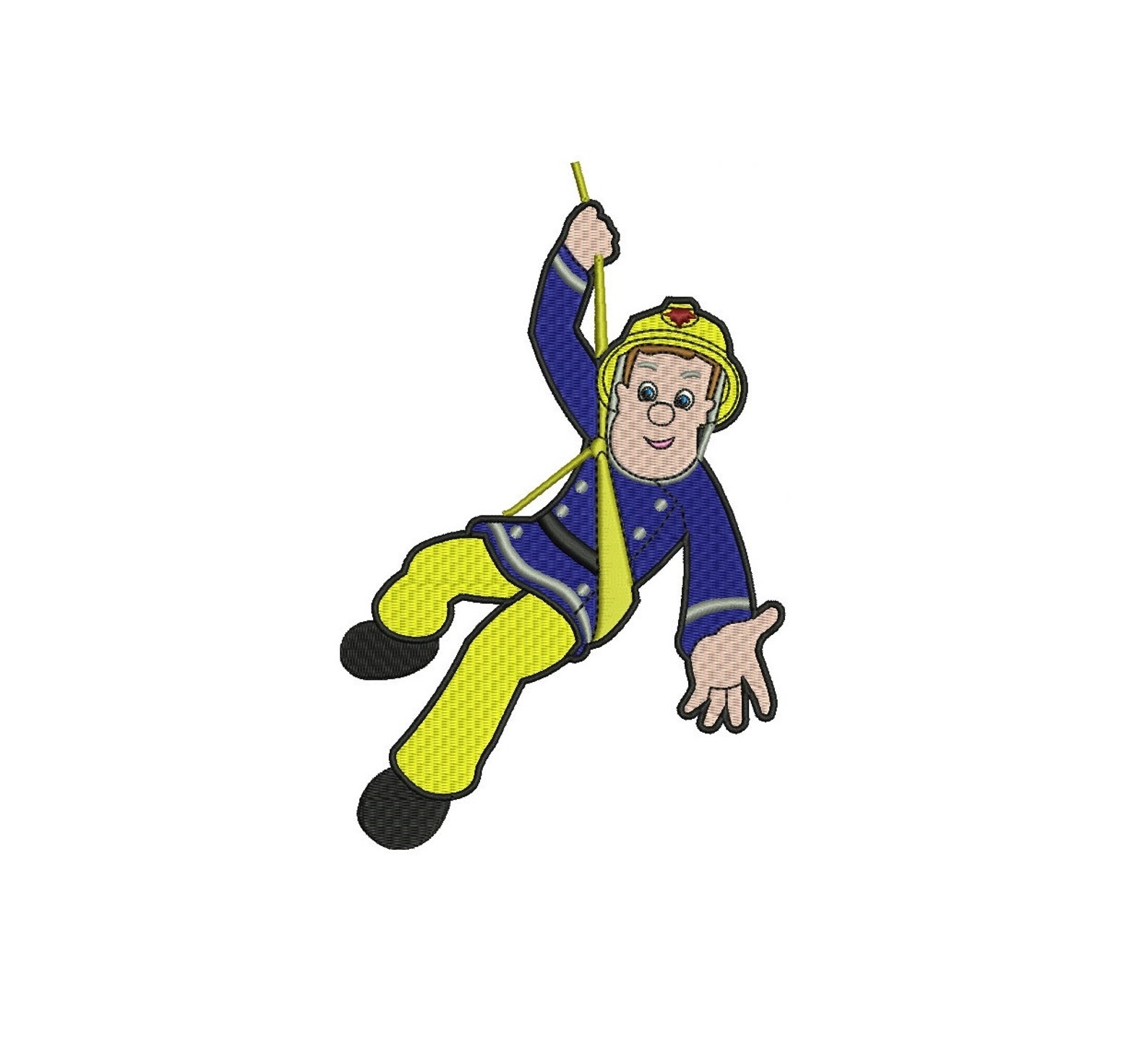 Fireman Sam Machine Embroidery Design 2 Designs 456 Inch - Etsy UK