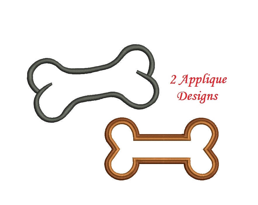 Bone Applique Design 2 Designs Bone Applique Embroidery | Etsy