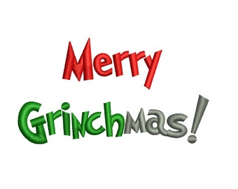 Grinchmas Embroidery Designs 4 Sizes Instant Download - Etsy