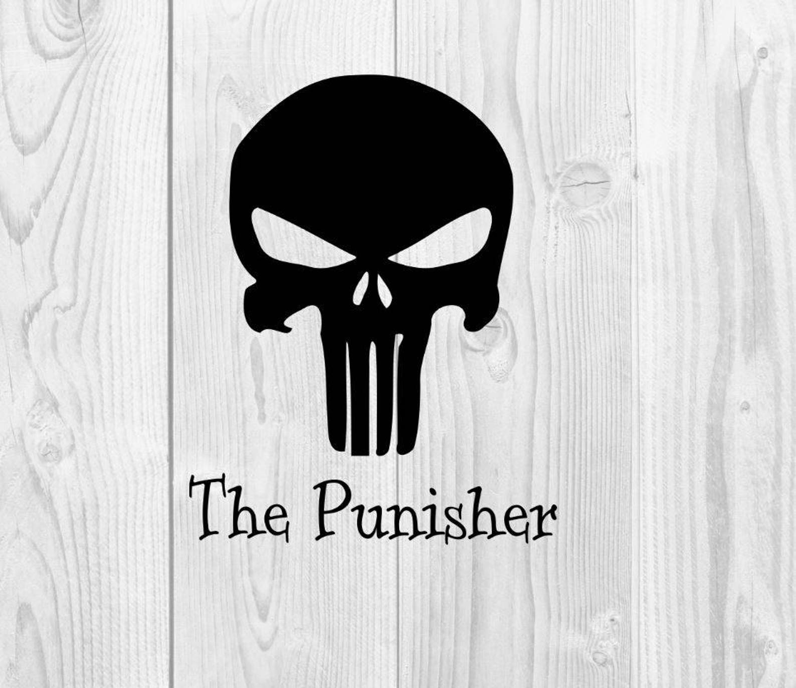 The Punisher SVG DXF PNG Included Design for Cricut or | Etsy