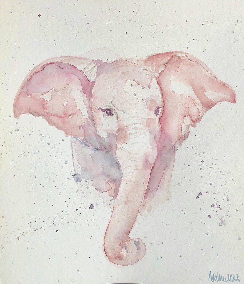 Pink Elephant - Etsy