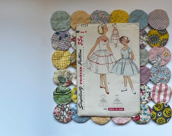 1950s Mccall's 9232 UNCUT Vintage Sewing Pattern Girl's Full Skirt ...