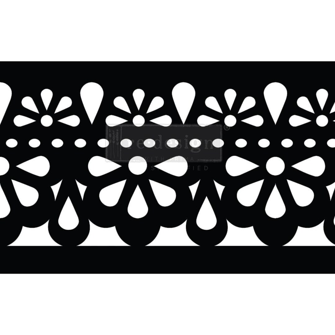 Classic Lace, Stick and Style Stencil, Sticky Stencil, Reuseable ...