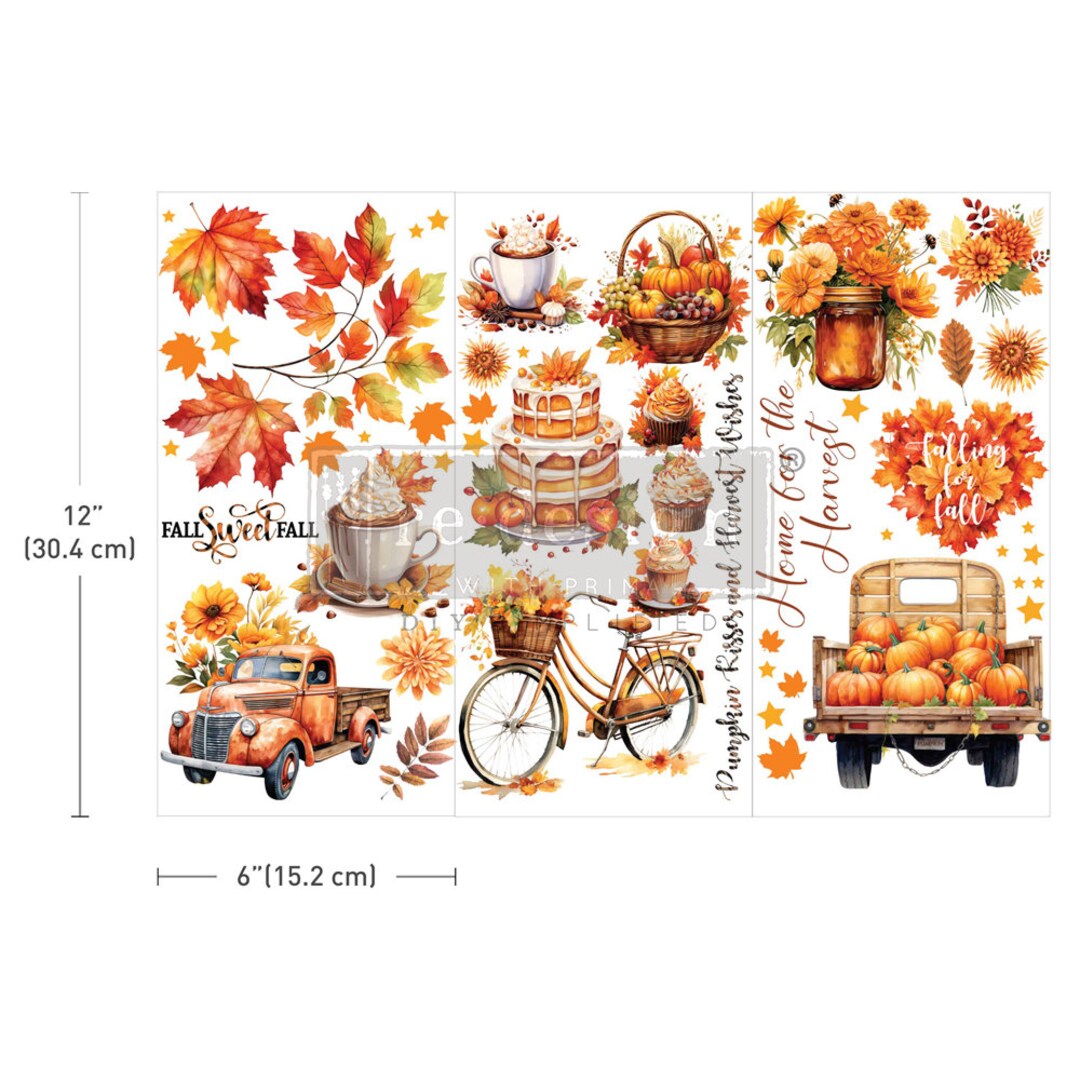 Rub on Transfer, Redesign With Prima, Autumn Splendor, Furniture ...