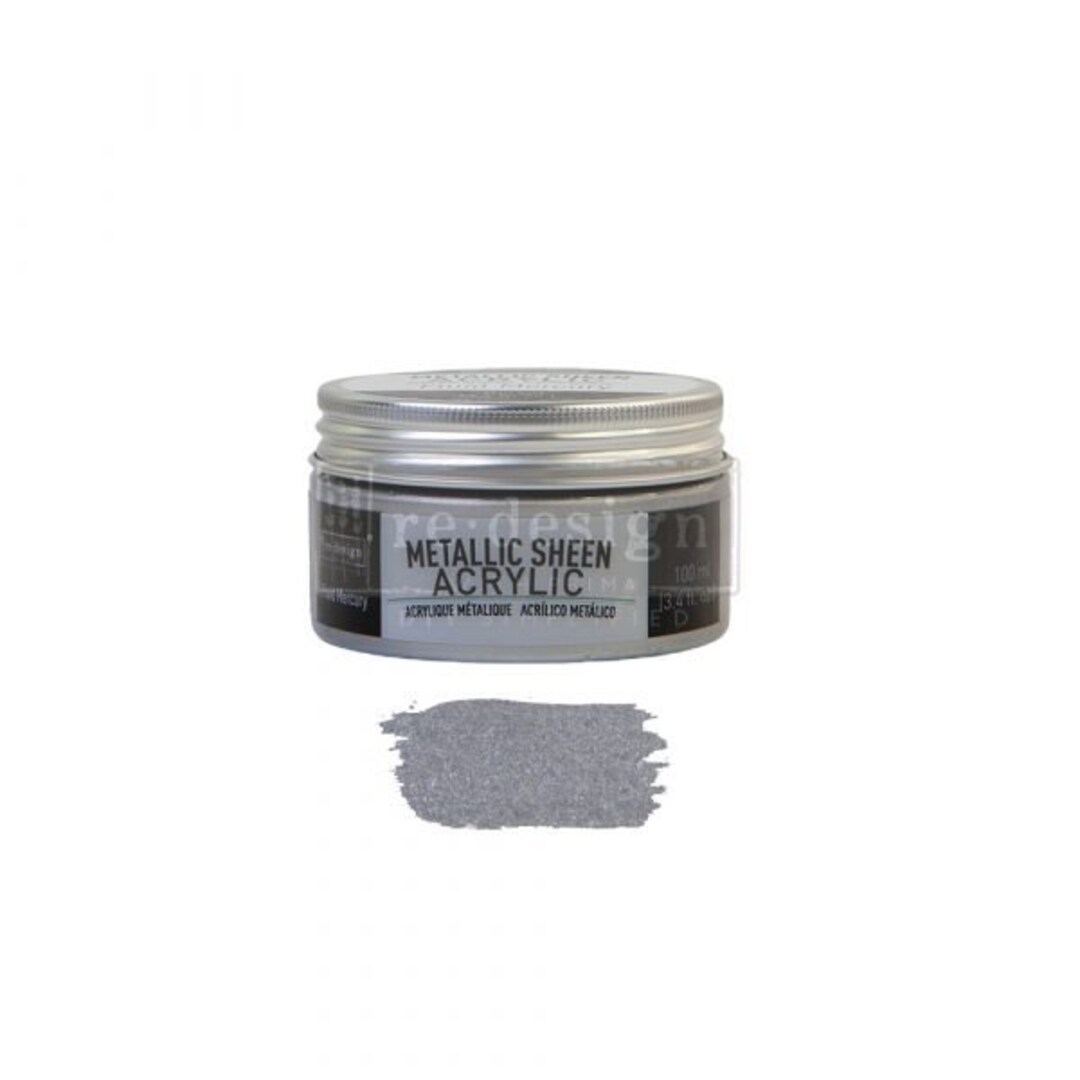 Redesign Acrylic Paint, Metallic Sheen, Fluid Mercury, Metallic Paint ...