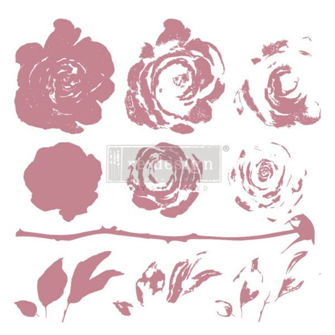 Mystic Rose, Decor Stamp, Scrapbook Stamp, Stamp Set, Ink Stamp, Stamp ...