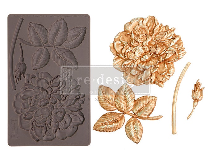 Decor Mould, Redesign With Prima, Peony Suede, Peony Mould, Mold for ...