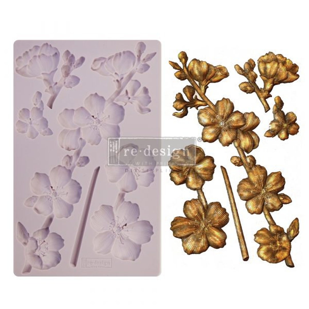 Botanical Blossoms Redesign Decor Mould, Resin Moulds, Silicone Moulds ...