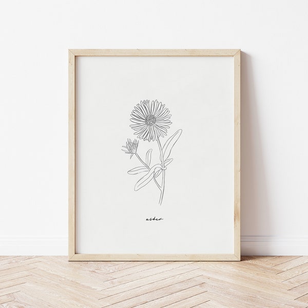 Aster Flower - Etsy