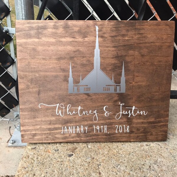 Temple Wood Sign - Etsy