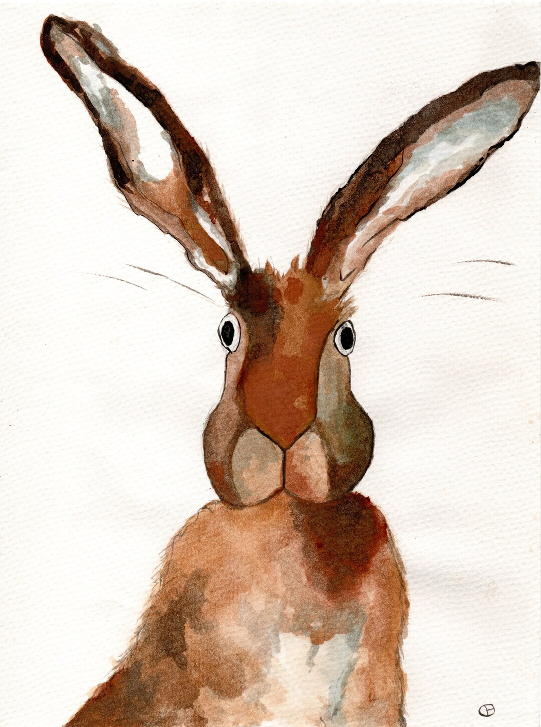 Mad Hare Original Print in Various Sizes, in Border. France, Rustic ...