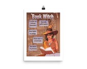 Book Witch Print/librarian Witch - Etsy