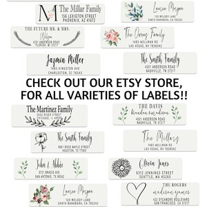 Heart Return Address Labels for Envelopes, Personalized Address Labels ...