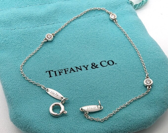 Tiffany & Co. Elsa Peretti Diamonds by the Yard Bracelet 0.09 TCW in ...