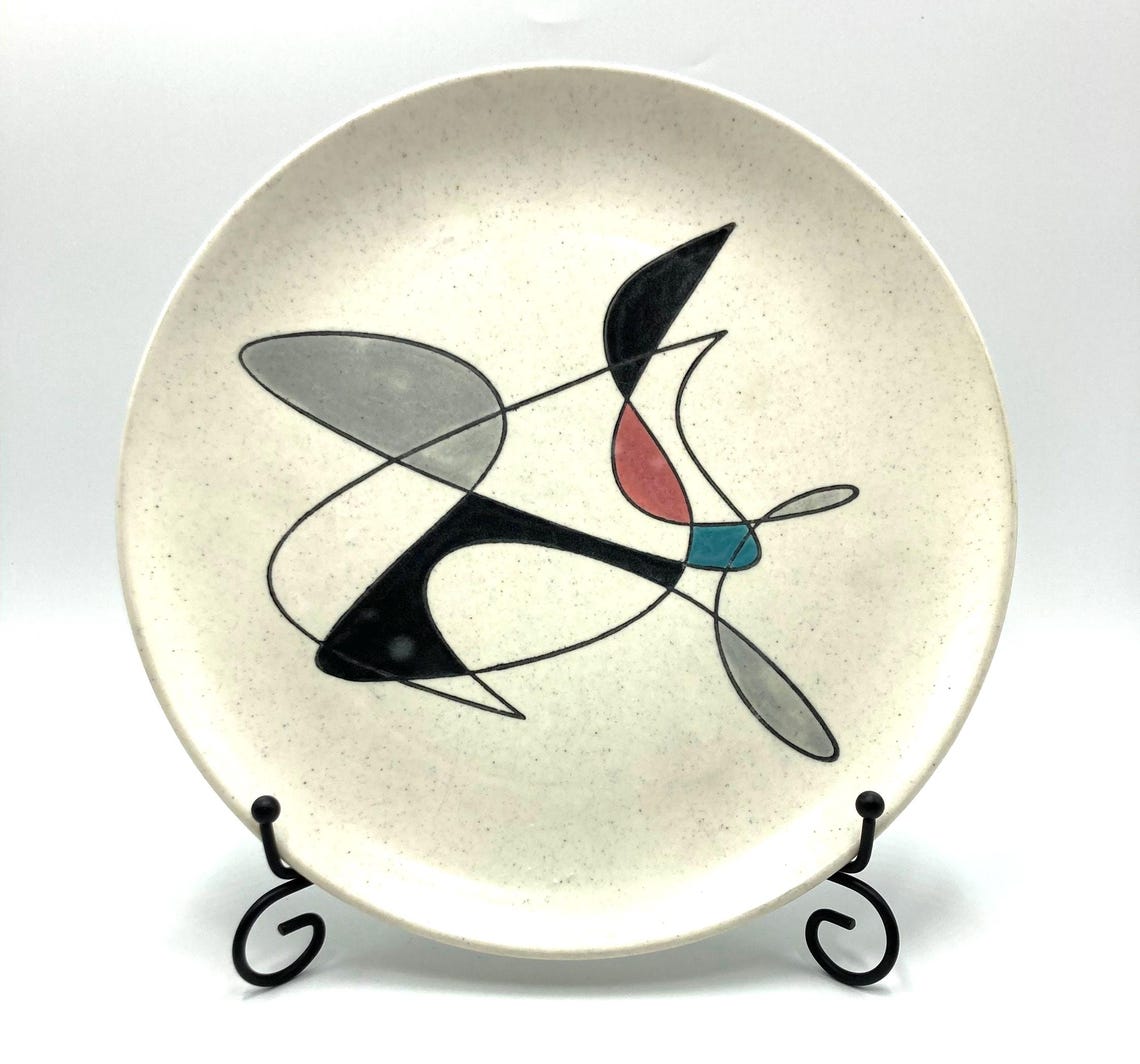 California Pottery Metlox Poppytrail Contemporama Dinner Plate, Pink ...