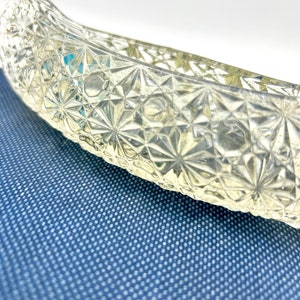 LE Smith Daisy and Button Glass Canoes in Blue or Clear, Vintage ...