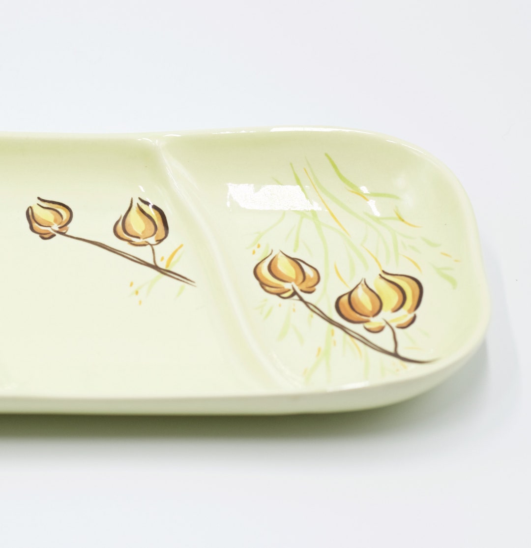 Red Wing Lanterns 3-part Relish Divided Dish, Serving Dish, Concord ...