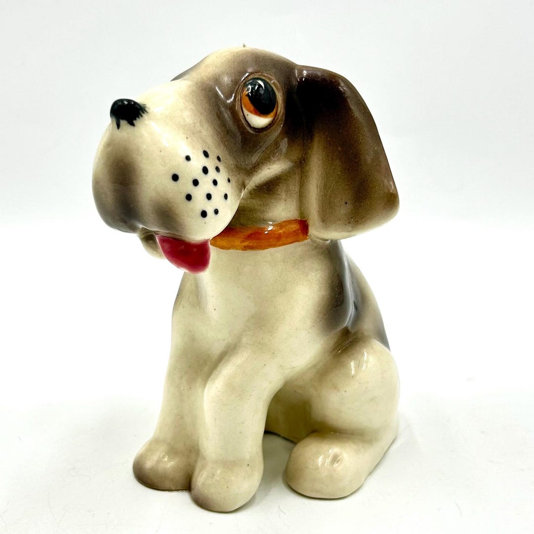Vintage Ceramic Puppy Dog Figurine, Beagle, Made in Japan, Vintage Home ...