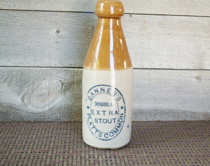 Banner's Platts Common Double Stout Extra Stoneware Bottle, Vintage ...
