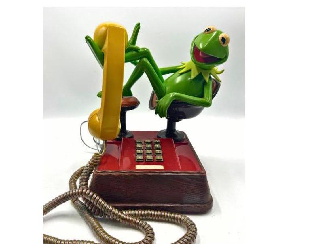 Vintage Kermit the Frog Phone With Original Box, 1983, Jim Henson ...