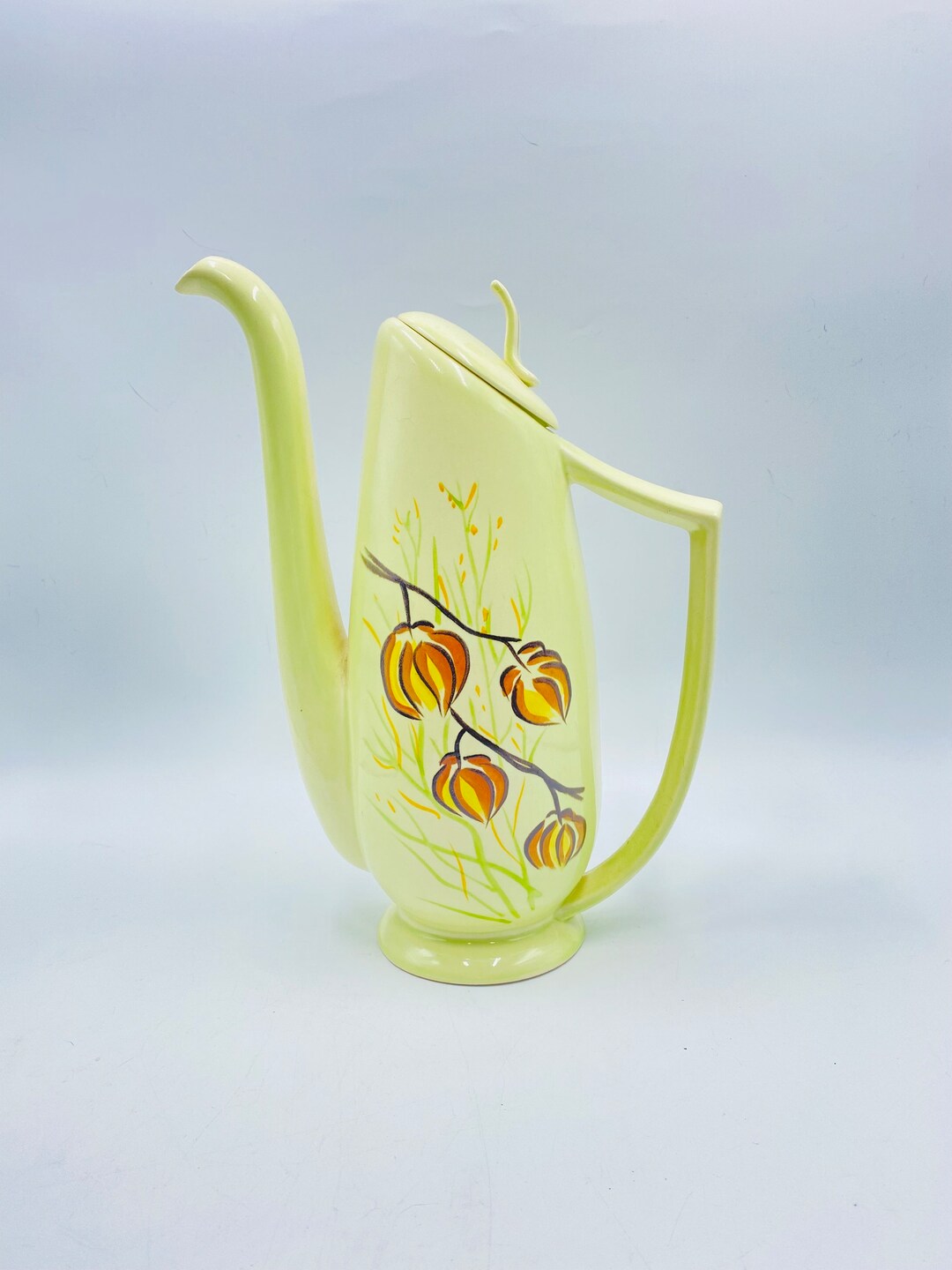 Red Wing Pottery, Lanterns Pattern, Coffee Pot, Mid Century Tea Pot ...
