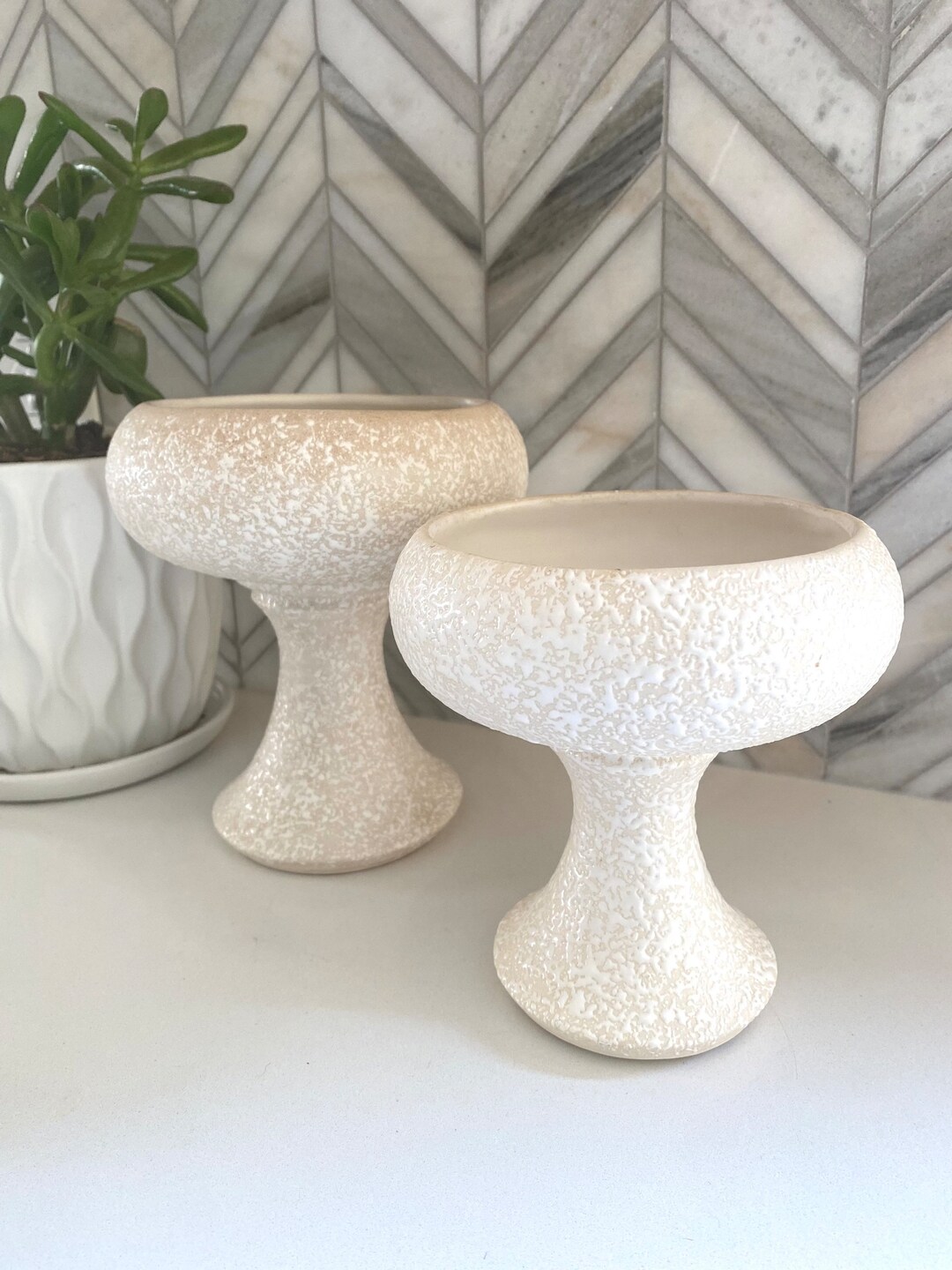 California Original Pottery Mid Century Modern Footed Planter Vase ...