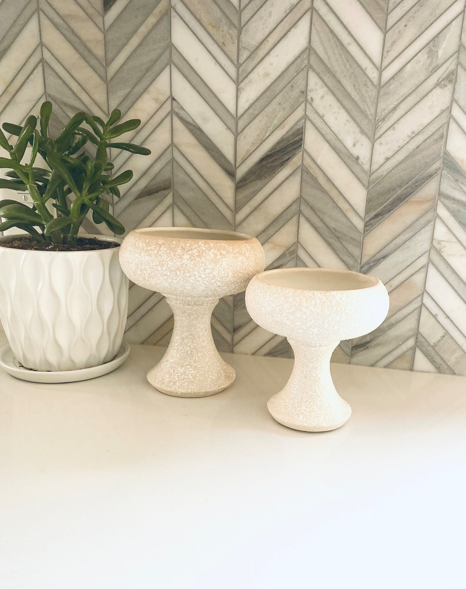 California Original Pottery Mid Century Modern Footed Planter Vase ...