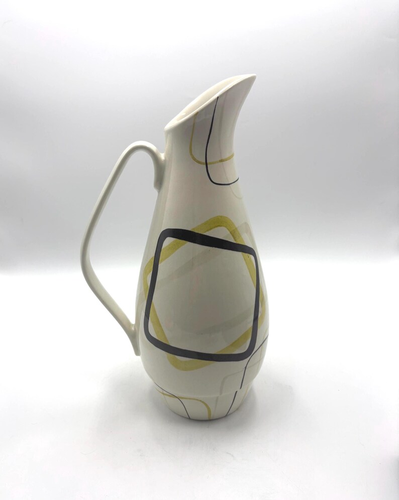 Vintage Red Wing Pottery Smart Set Pitcher, MCM Pottery Water Vase ...