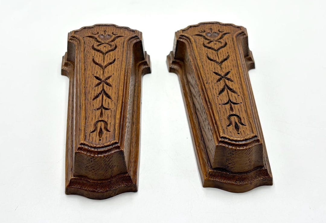 Vintage 1981 Syroco Homco Wood Grain Look Wall Pockets, Wall Hanging ...