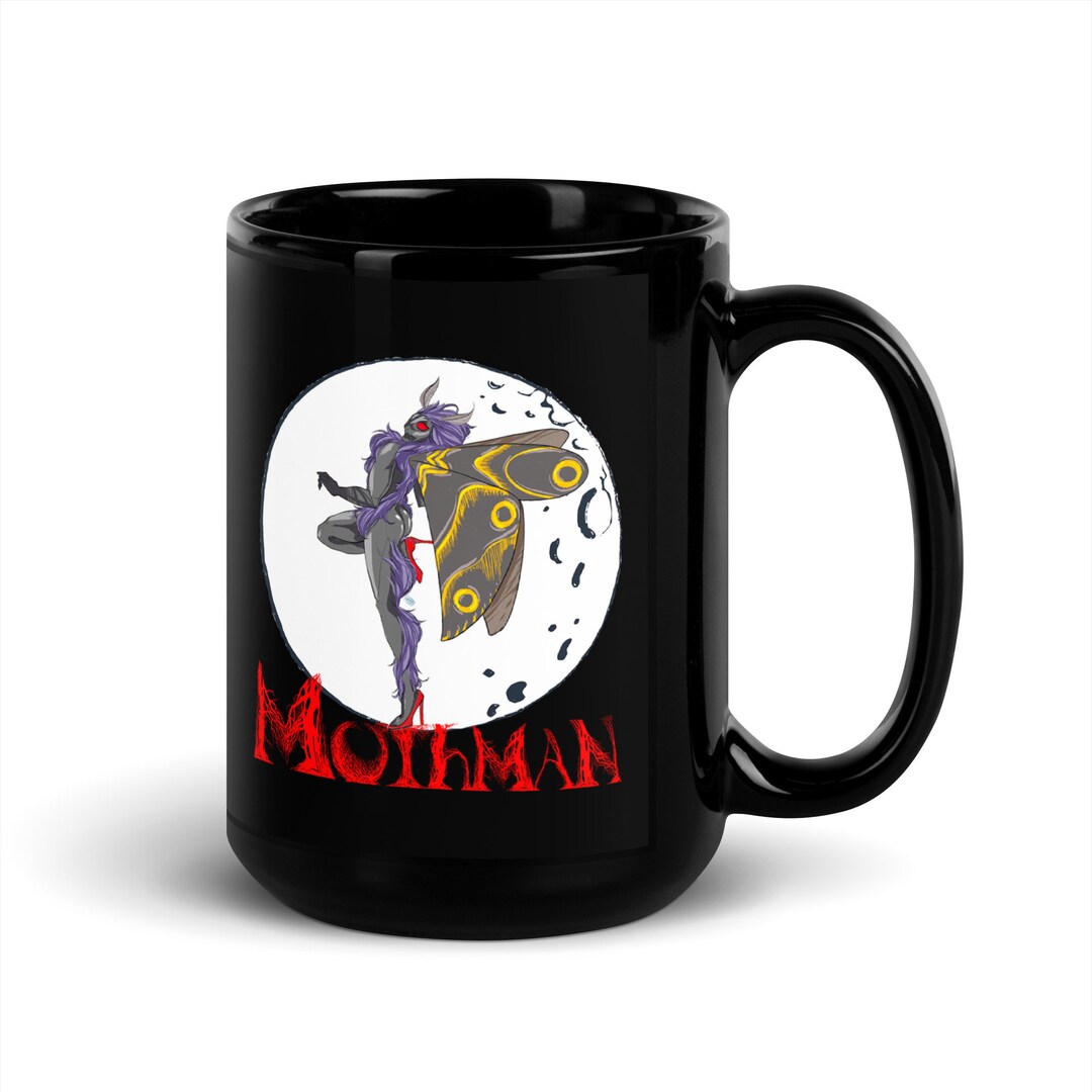 Mothman Mug Large Coffee Mug Sexy Mothman Full Moon Mothman - Etsy