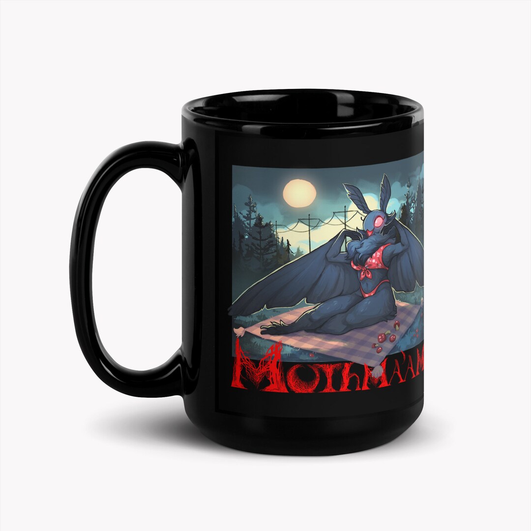 Mothman Mug Mothma'am Large Mug Cryptid Gifts Mothman - Etsy