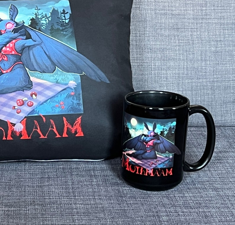 Mothman Mug Mothma'am Large Mug Cryptid Gifts Mothman - Etsy