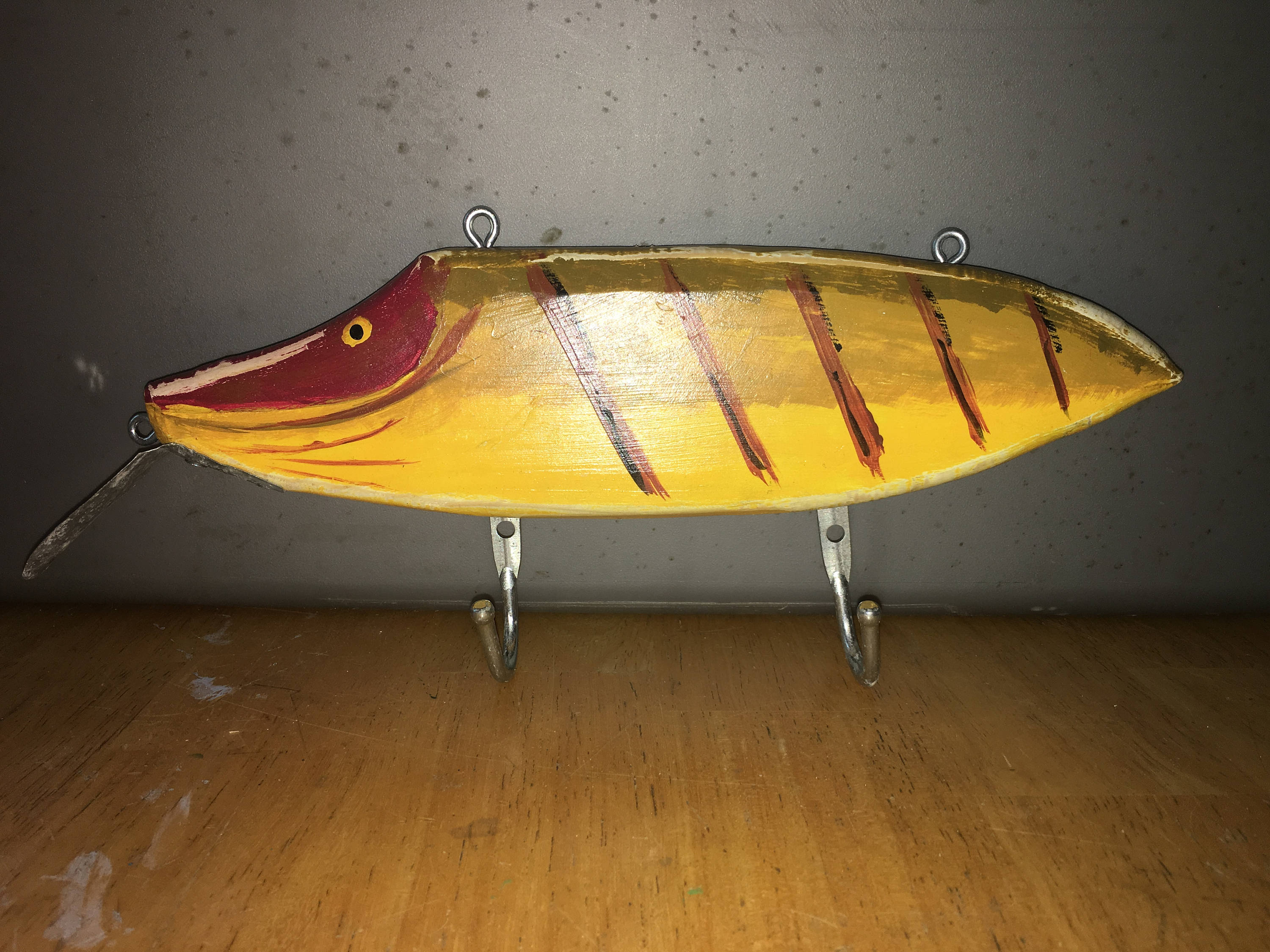 Wooden Fish Wall Hanger, Hand Painted Fish, Wall Decor, Wall Hanger - Etsy