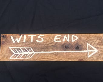 Wits End Sign - Etsy