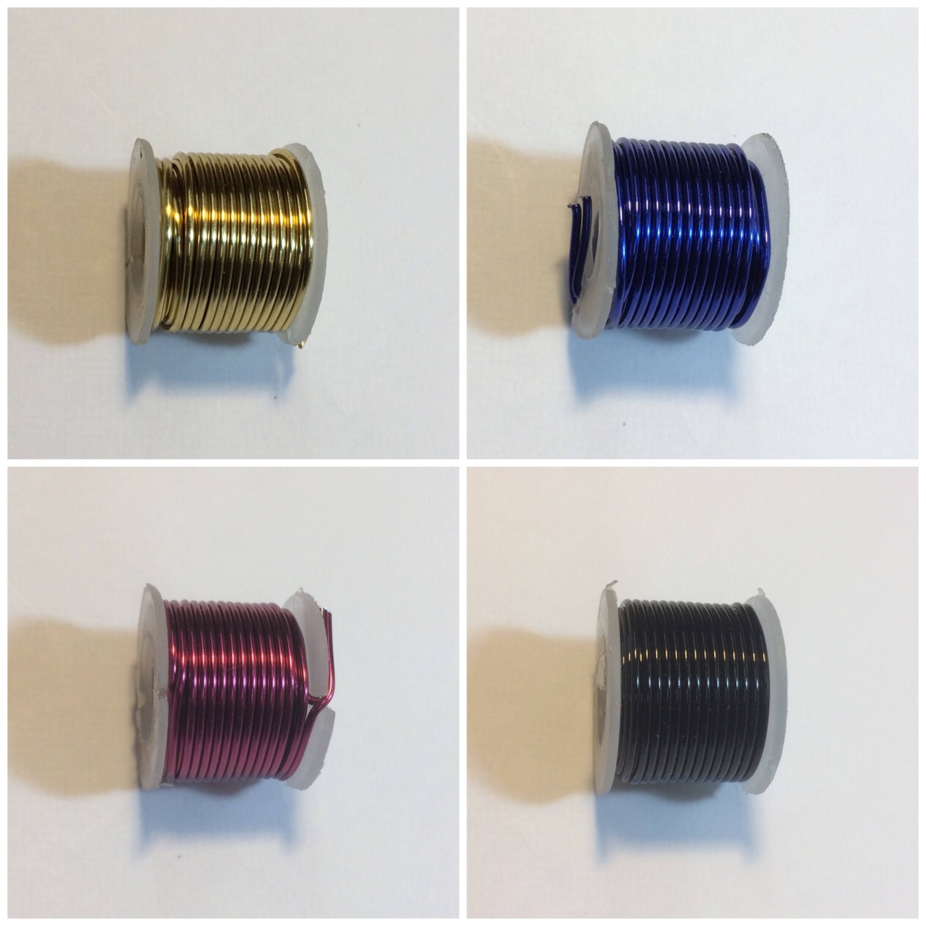 12 reels 1.00mm ASSORTED coloured ALUMINIUM WIRES - Etsy.de