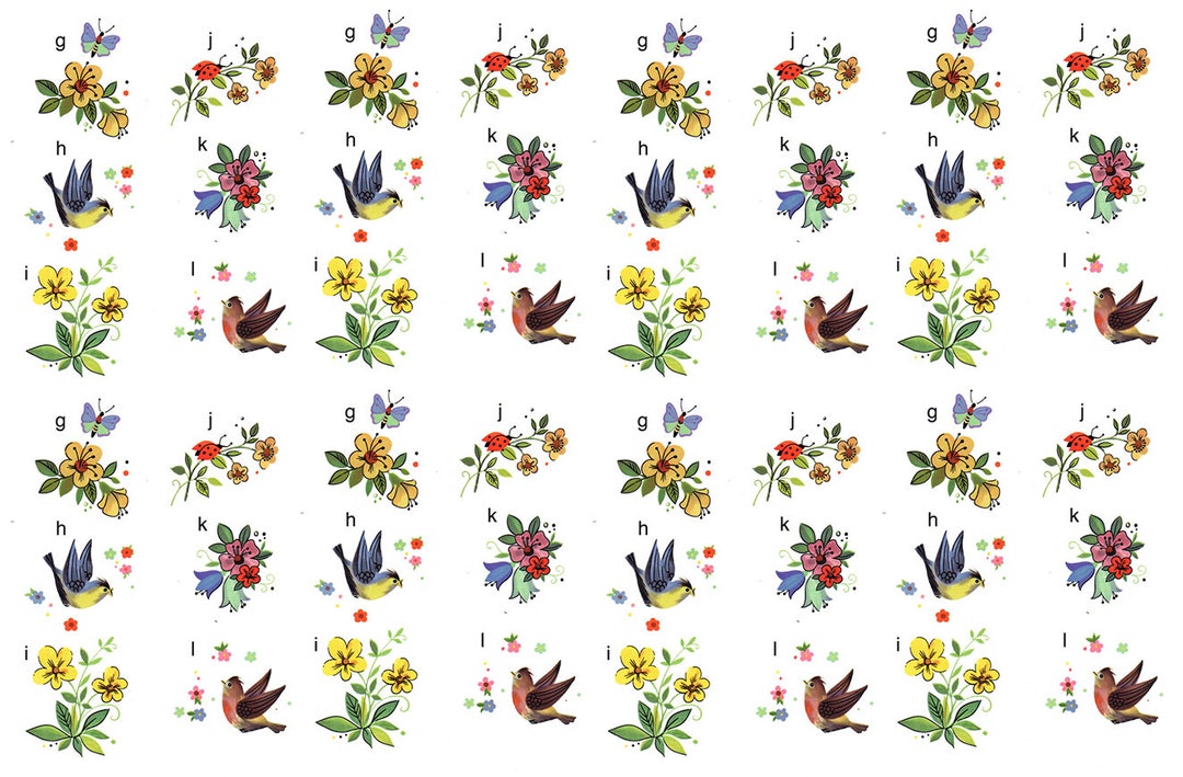48 Pcs X 4 Cm. Ceramic Decals. Pattern 3885A/7 Scenes G,h,i,j,k,l - Etsy
