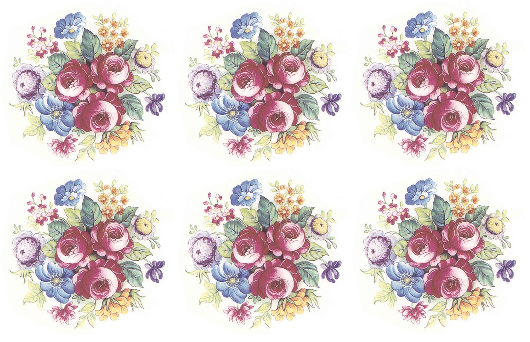 6 Pcs X 7,5 Cm. Ceramic Decals. Pattern 70209A/12 Scenes D - Etsy