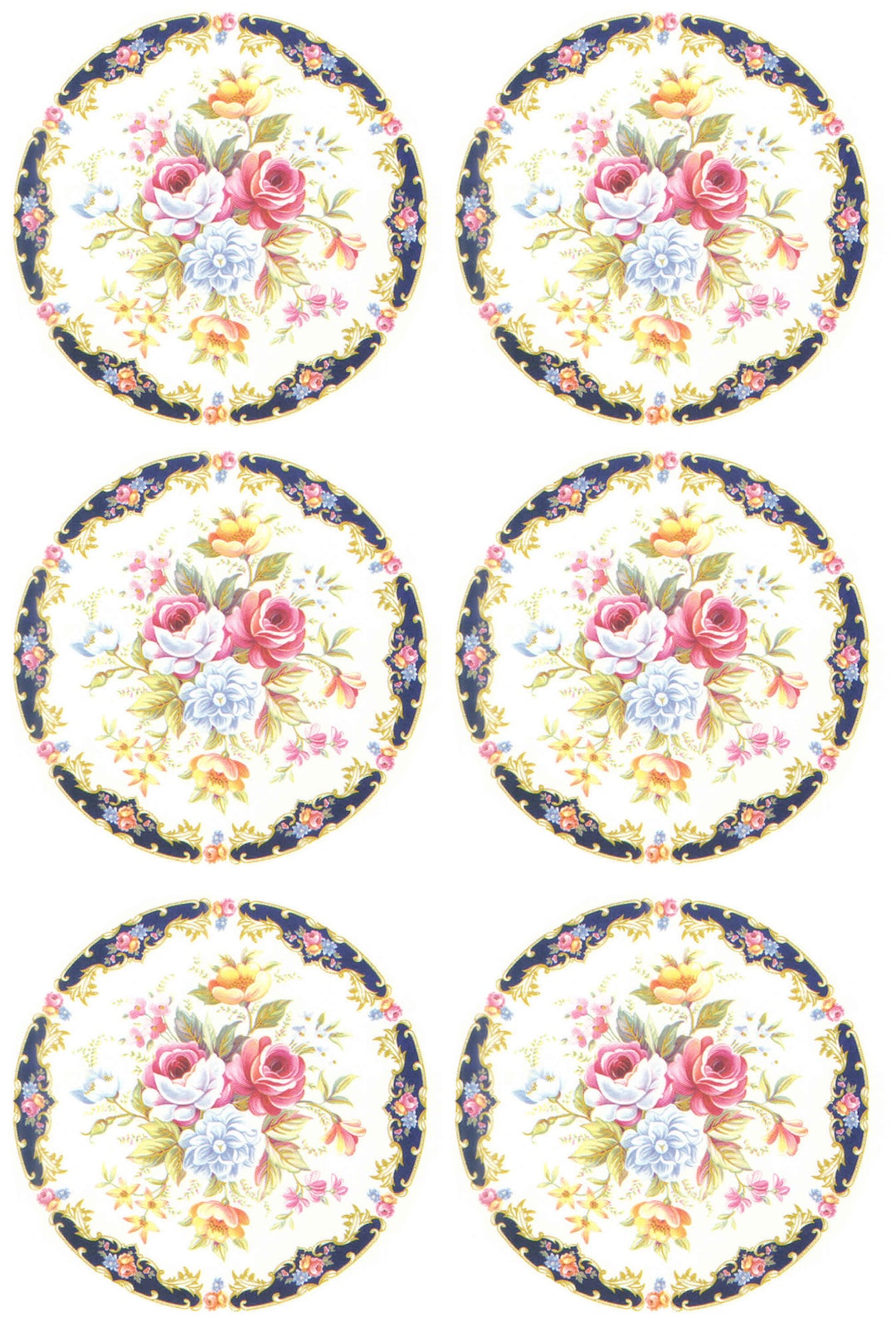 6 Pcs X 9,5cm. Ceramic Decals. Pattern 70100A/2 Scenes A. - Etsy